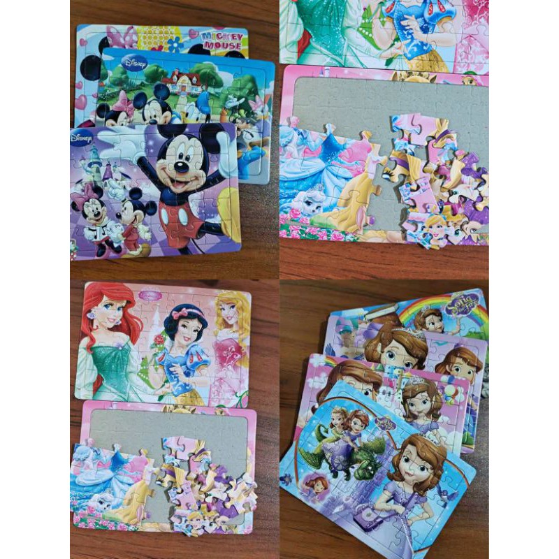 Cartoon jigsaw mini puzzle 30 pieces baby jigsaw board basic building ...