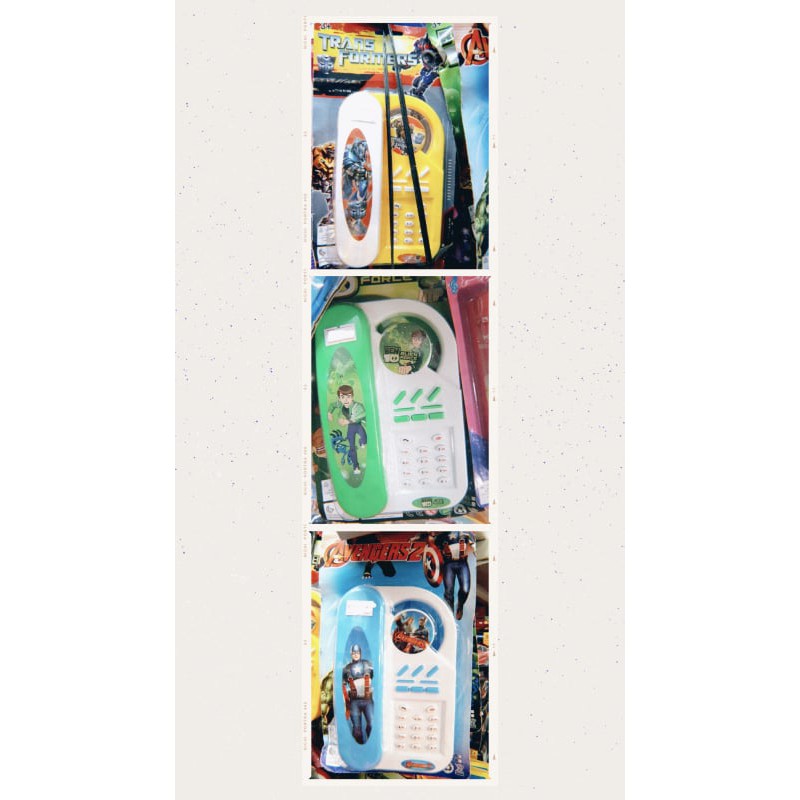 Ben10 Transformers Captain America TELEPHONE TOY | Shopee Philippines