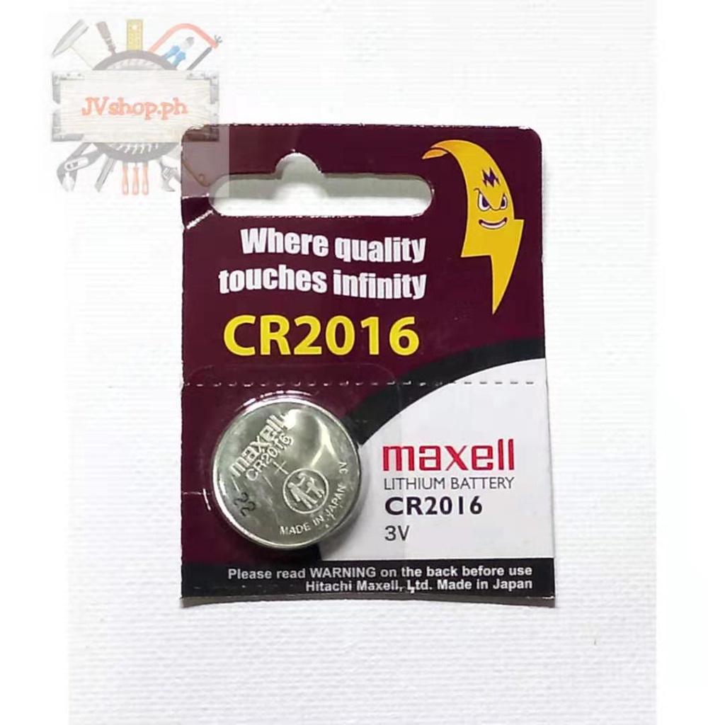 CR2016 3V ORIGINAL MAXELL LITHIUM BATTERY (1PIECE) | Shopee Philippines