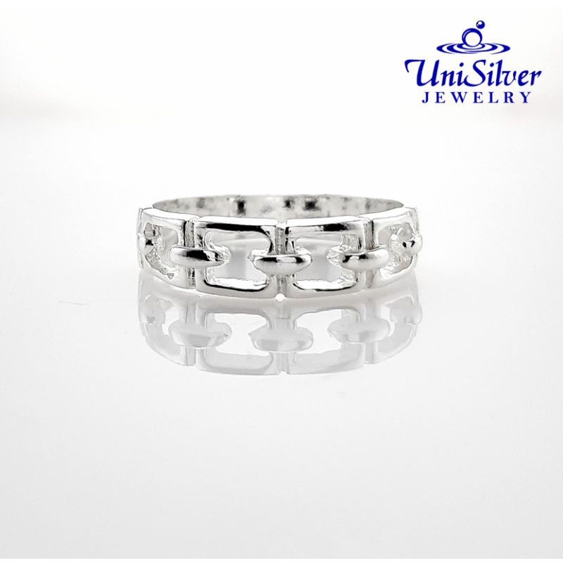 Unisilver 925 Sterling Silver Men's Ring ( MR293-1001) | Shopee Philippines