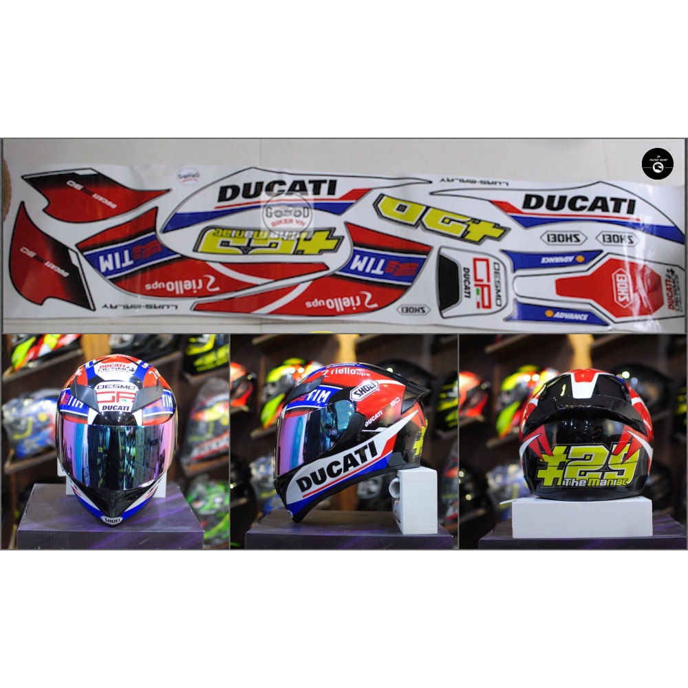 Boss sticker - Ducati Desmo full face helmet Decal | Shopee Philippines
