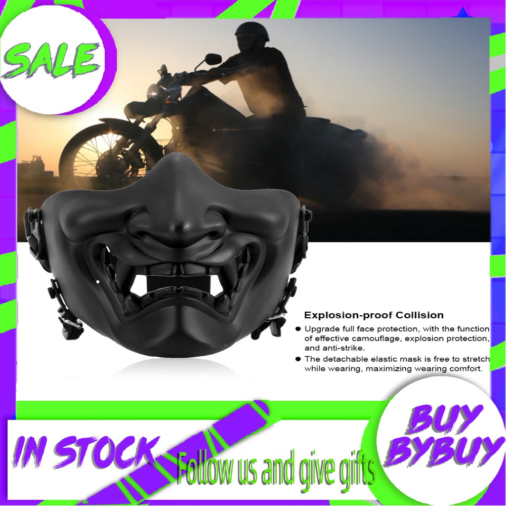 Half Face Mask Tactics Camouflage Impact Resistant Guard for Survival ...