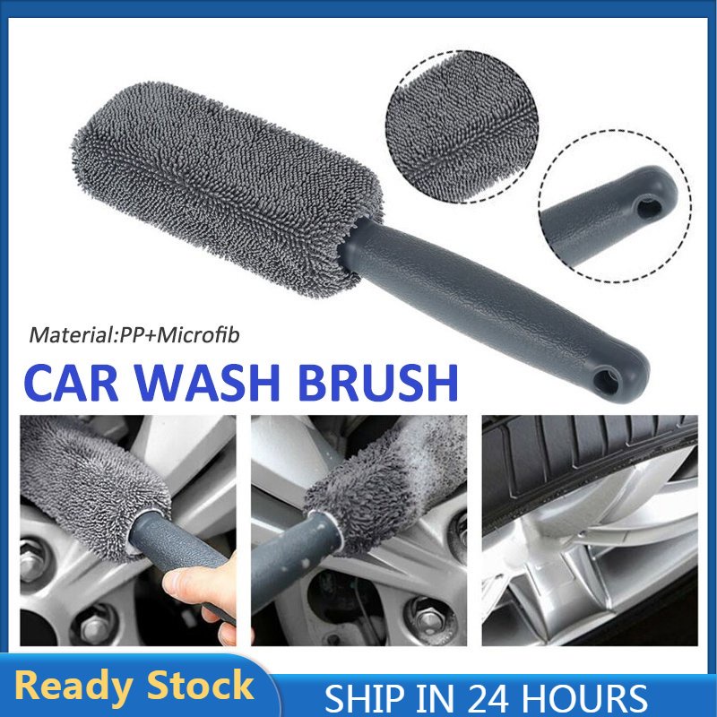 Car Wash Portable Microfiber Wheel Tire Rim Brush Car Wheel Wash ...