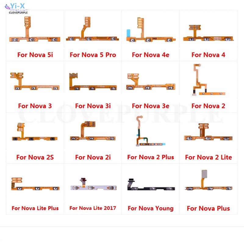 Volume up down Power on off Switch Side Button key Flex Cable For Nova ...
