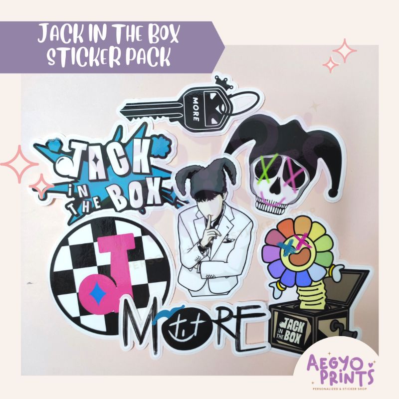AEGYOPRINTS | JHOPE JACK IN THE BOX WATERPROOF STICKER PACK (7PCS/SET ...