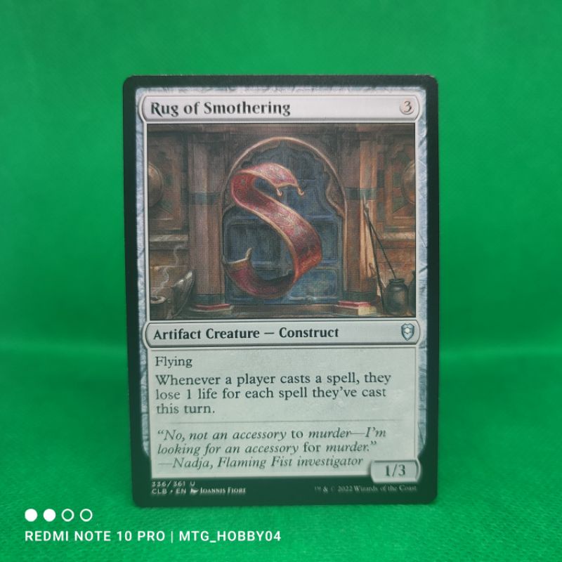 Rug of Smothering - mtg baldurs gate | Shopee Philippines