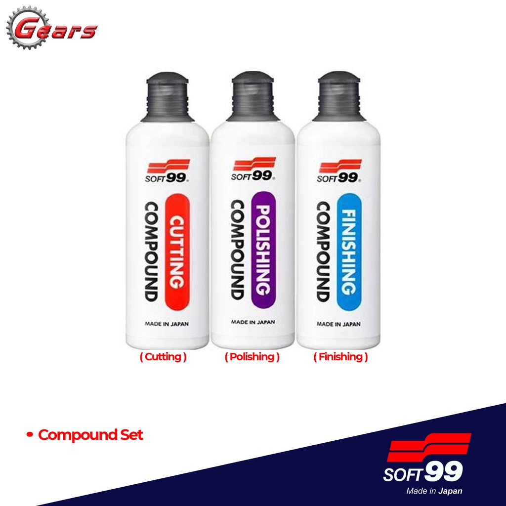 SOFT99 Compound Set Cutting Polishing Finishing | Shopee Philippines