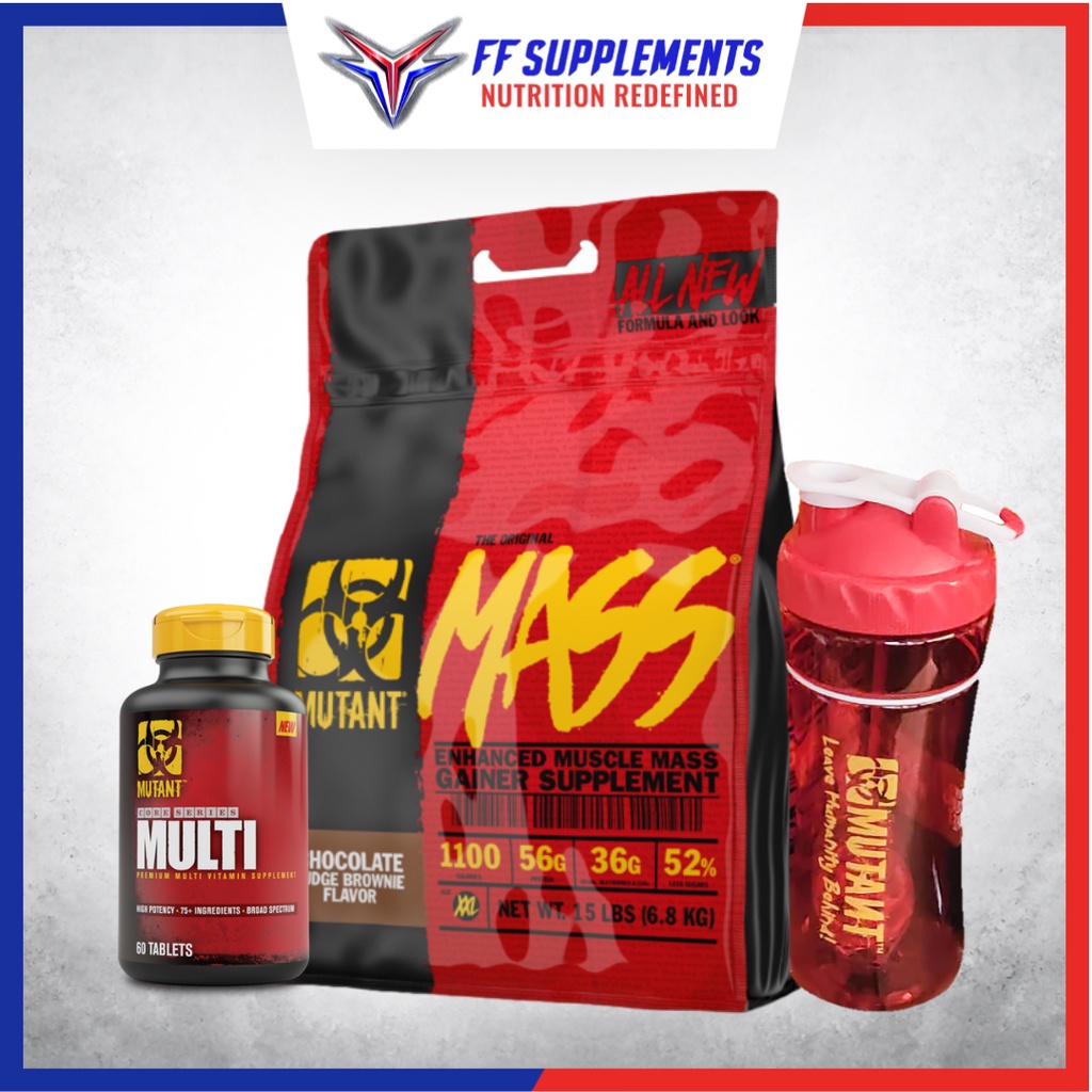 Mutant Mass 15lbs FREE Shaker with Mutant MultiVitamins | Shopee ...
