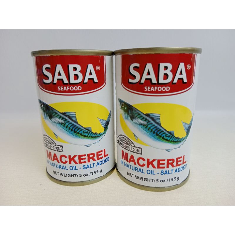 Saba Mackerel in Natural Oil - Salt Added 155g | Shopee Philippines