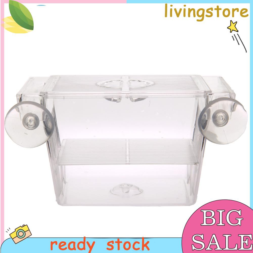 728 ml Fish Breeding Box Aquarium Breeder Box Double Guppies Hatching ...