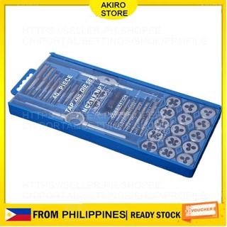 40pcs tap die set M3-M12 Screw Thread Metric Taps wrench Dies wrench screw Threading hand Tools ...