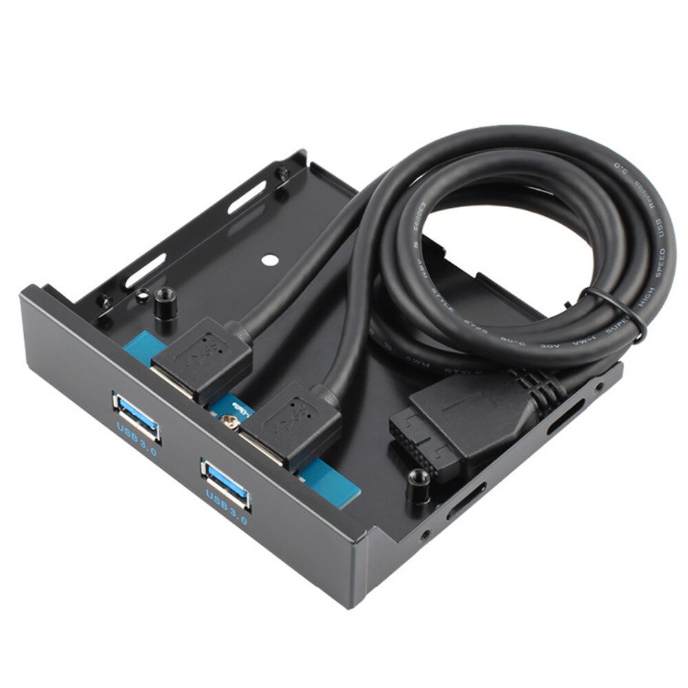 Xiwai Usb 3 0 Dual Port Front Panel To Motherboard 20pin Connector Cable For Pc 3 5 Floppy Bay