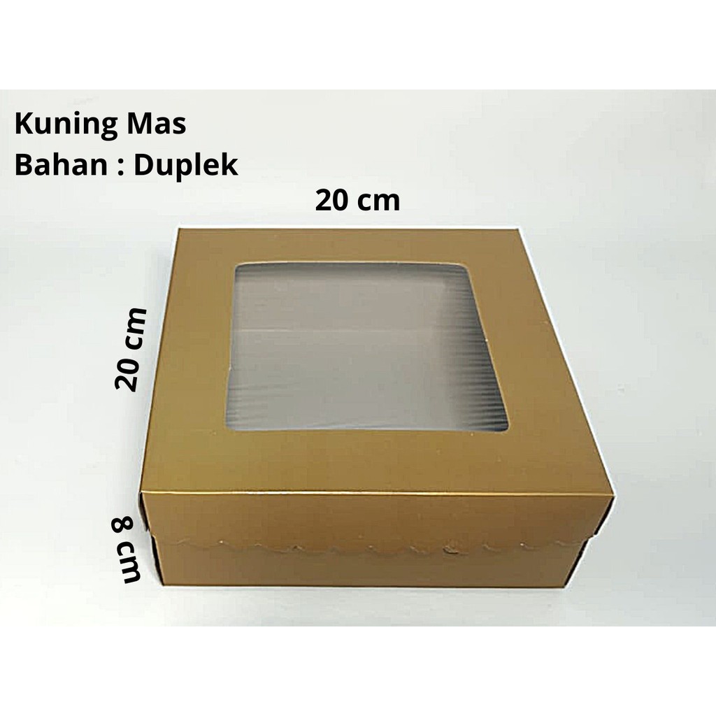 GOLD CAKE BOX/DUS UK 20CM GOLD DUS WITH MIKA LID UK 20CM | Shopee ...