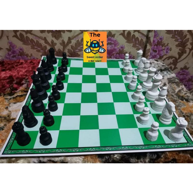 chess set carton board and plastic piece 12x12 inches | Shopee Philippines