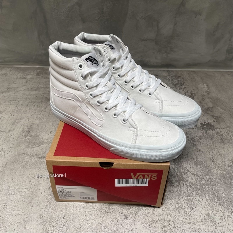 Vans sk8 High True white - Vans sk8 All white | Shopee Philippines