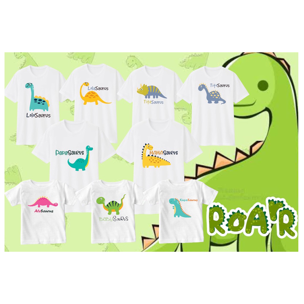 DINOSAUR FAMILIA LOLOSAURUS/LOLASAURUS T-Shirts II KIDS TO ADULT ...