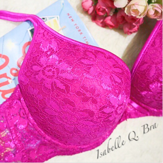 Isabelle. Q Cup B & C Lace Push Up Bra With Wire 335 | Shopee Philippines