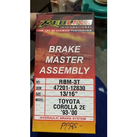 Redline Brake Master Assembly for Toyota 2E | Shopee Philippines