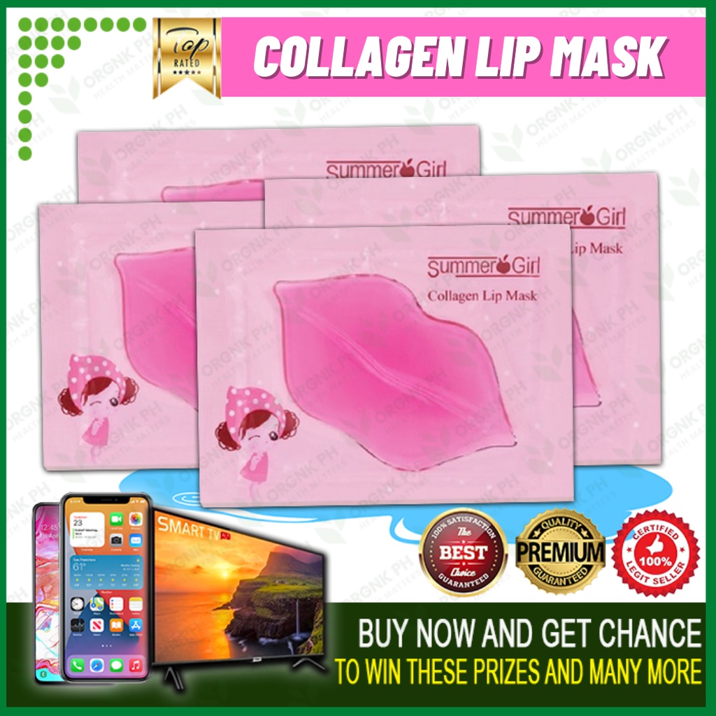 ORGNKPH 5PCS Original Collagen Lip Mask Tender Hydrating Moisturizing ...