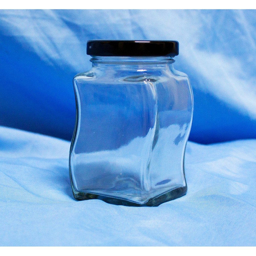 A008 High Quality Food Grade Wavy Multi-purpose Glass Bottle / Jar with ...