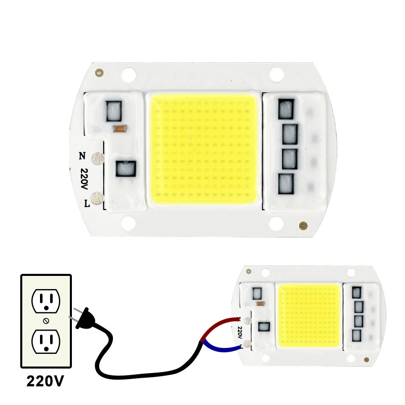 LED Chip 20W 30W 50W COB LED Lamp AC 220V No Need Driver for Flood Light Spotlight Lampada DIY ...