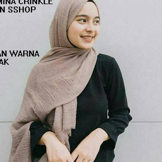 Plain PASHMINA CRINKLE HIJAB HIJAB HIJAB / Arabic!!! | Shopee Philippines