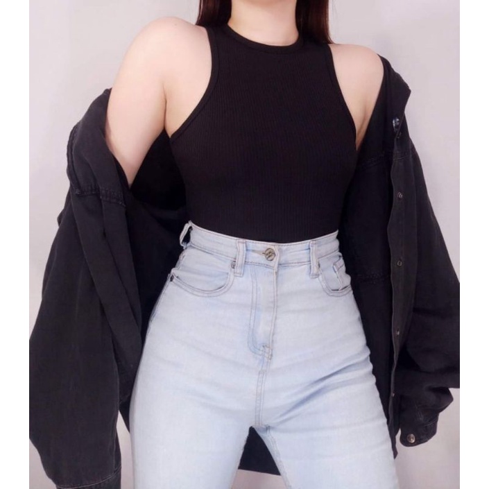 Nefrity Yna Racer Back Sando/Sexy Knitted Croptop/Free Size Small to ...