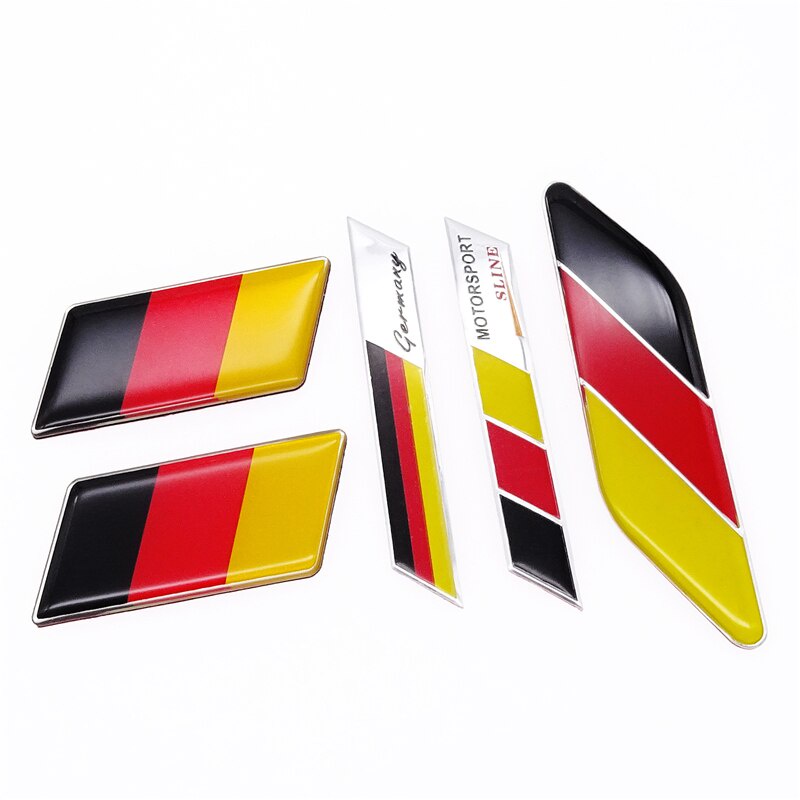 Universal Car Sticker German Flag Emblem Badge Emblem Deutsch Bumper ...