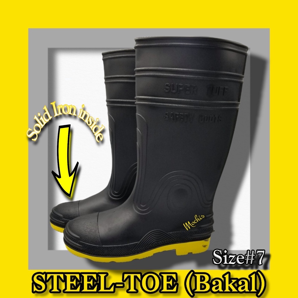 Super Tuff Men's Steel-Toe High-Cut waterproof non-slip safety ...