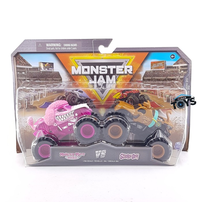 Monster Jam Monster Mutt Poodle vs Scooby Duo Series 20 1:64 Scale ...