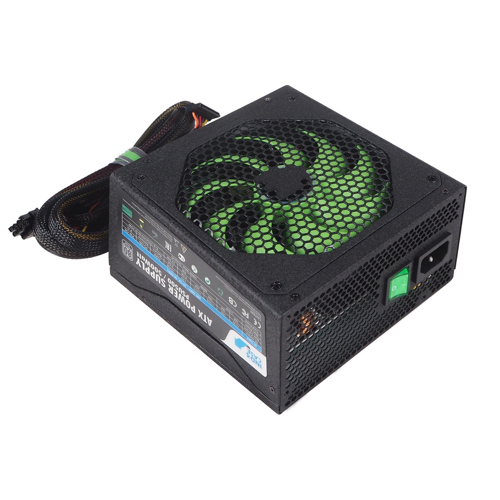 PSU500 500W 80+ SILVER ATX Power Supply PSU Modular Cable 500 Watt ...