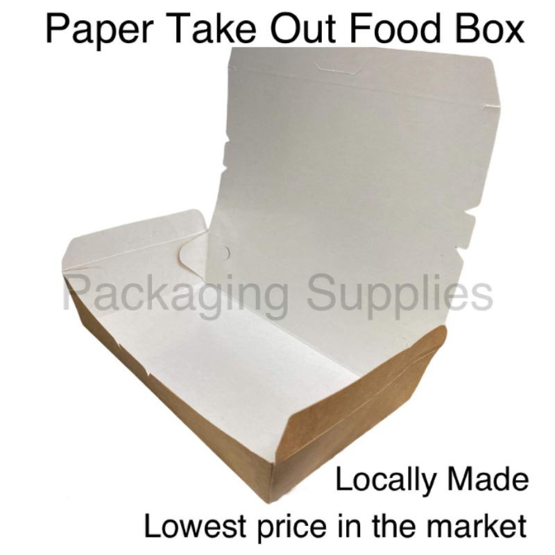 Direct supplier Laminated white spaghettie takeout meal box 12 24 48 ...