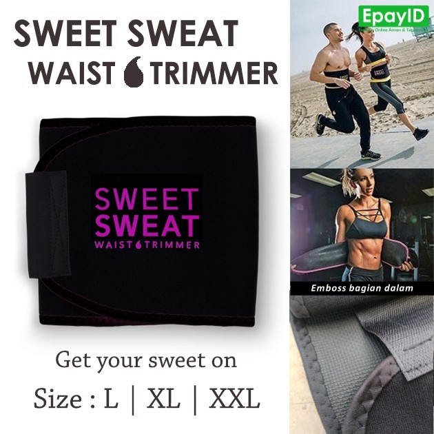 Sweet SWEAT WAIST TRIMMER (WITHOUT BOX) Stomach Fat Burning Corset ...
