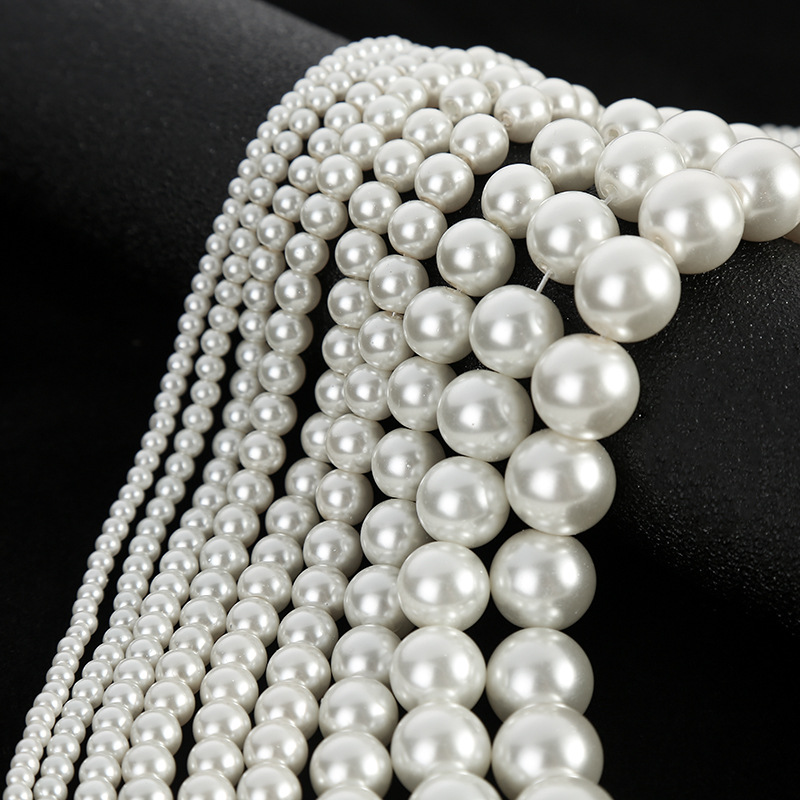 3MM-10MM Glass Imitation Pearls DIY Jewelry Accessories Loose Beads ...