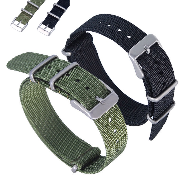 Military Straps NATO Pit pattern Nylon 18mm 20mm 22mm Watch Straps ...