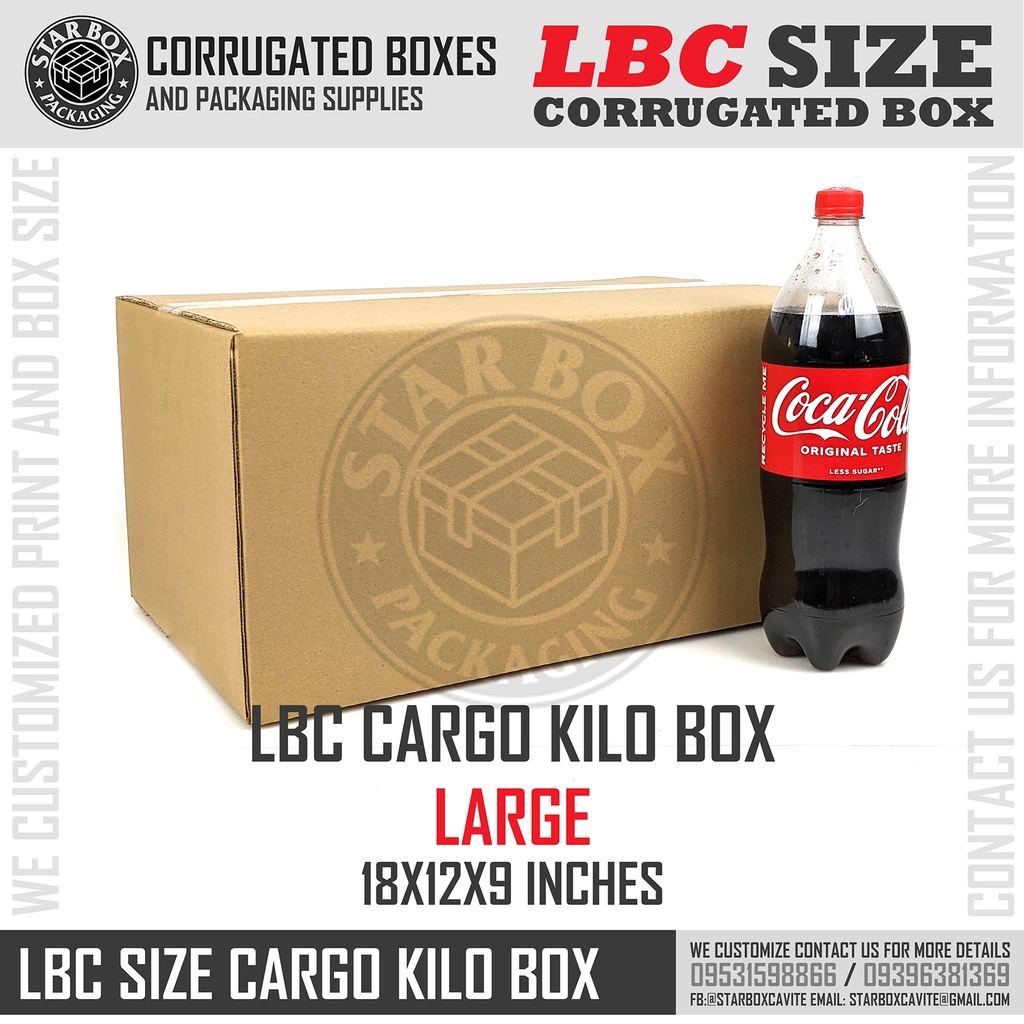 Starbox LBC Express Sizes Corrugated Cargo Shipping Boxes Packaging ...