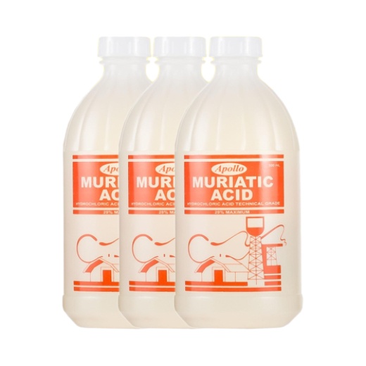 Apollo Muriatic Acid 500mL by 3s | Shopee Philippines