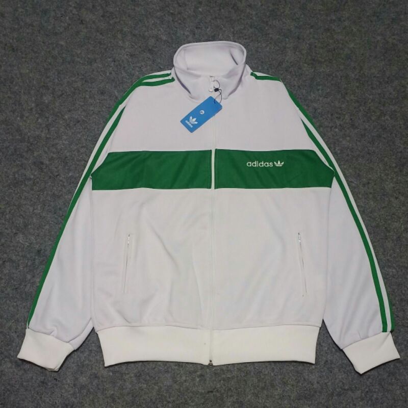 Adidas WHITE GREEN PREMIUM Jacket | Shopee Philippines