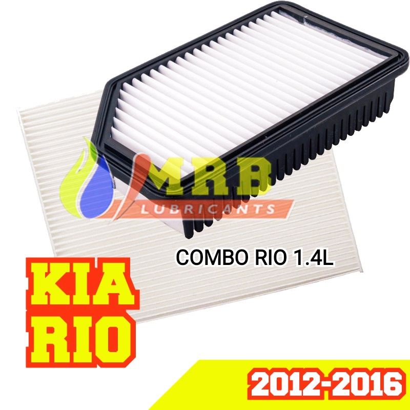 Combo Air Filter and Cabin Filter for Kia Rio 2012-2016 1.4L Aircon ...