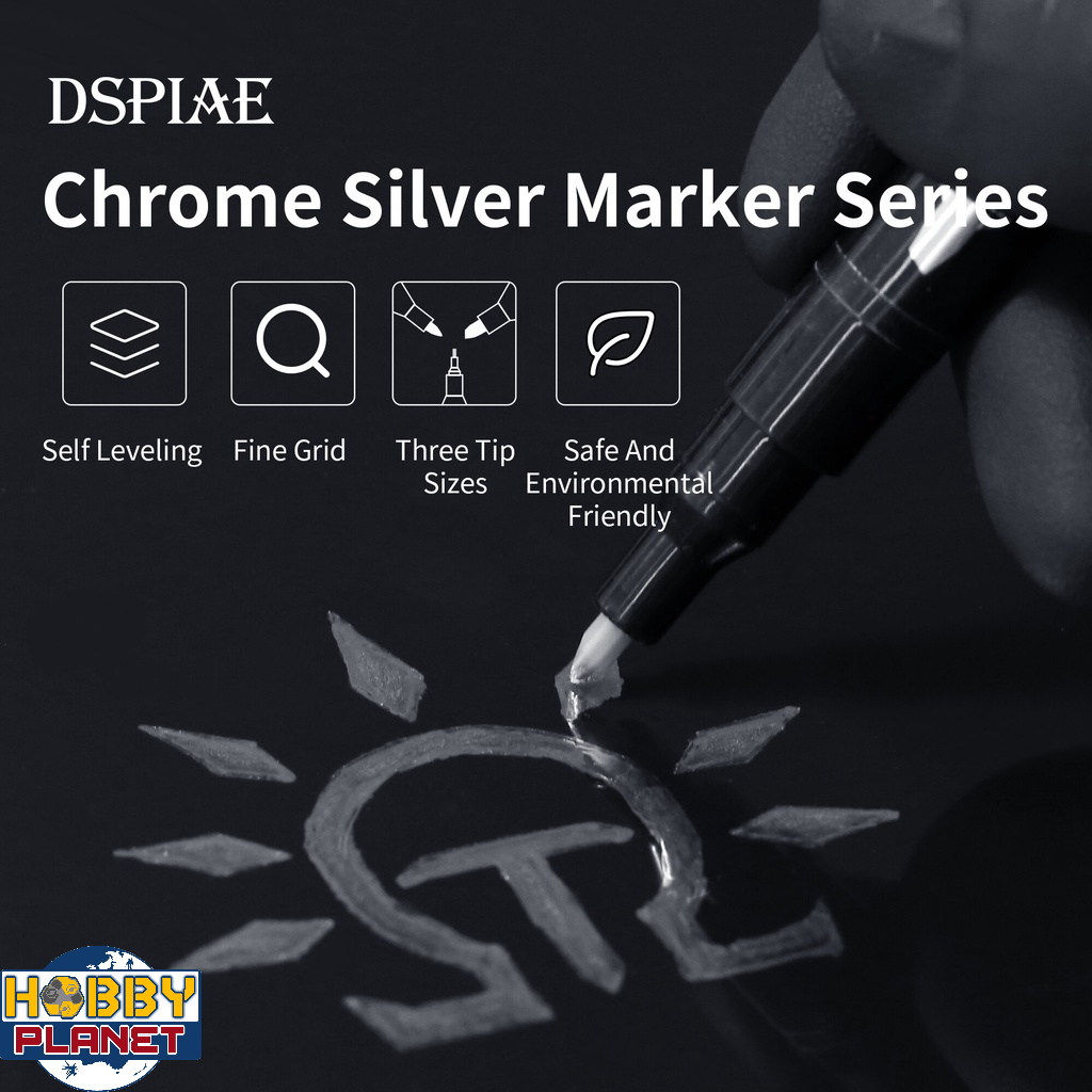 DSPIAE Chrome Silver Markers Thick / Fine / SuperFine | Shopee Philippines