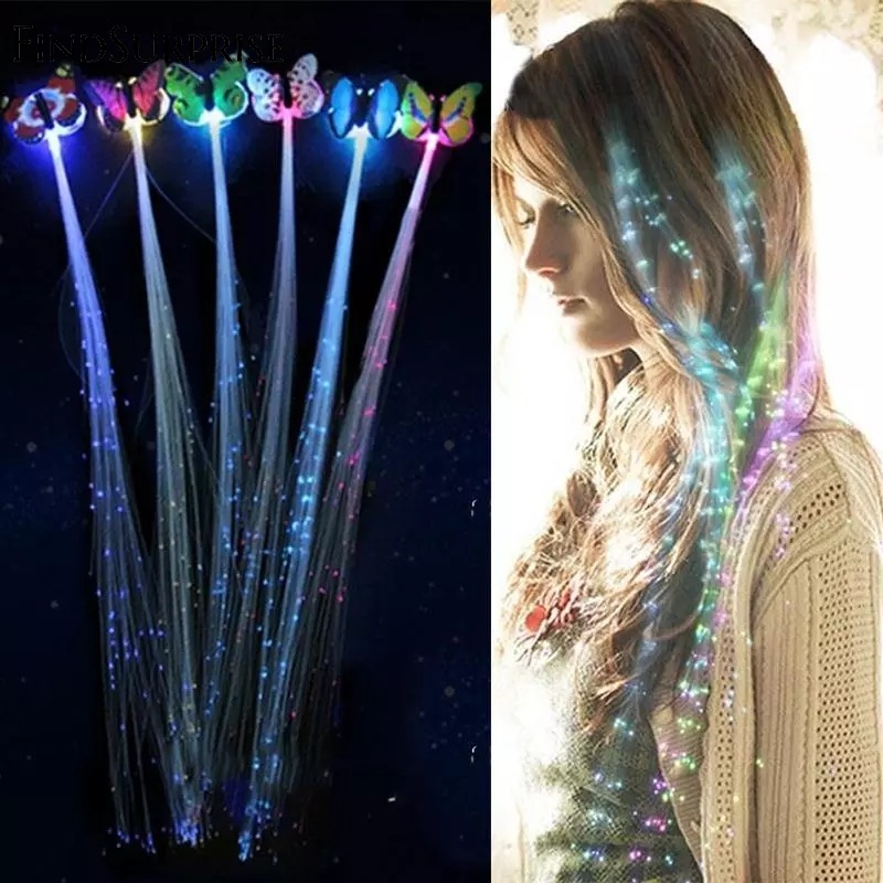 [Ready Stock] Flash LED Light Emitting Fiber Optic Pigtail Braid Braid ...