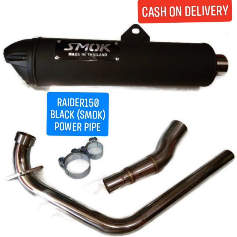 RAIDER150 POWER PIPE (BLACK) SMOK | Shopee Philippines