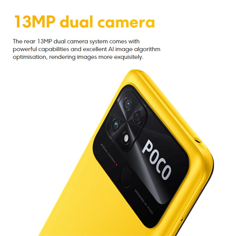 Poco C40 phone 4+64GB 6.71 Display 6000mAh (typ) Battery 13MP Dual ...