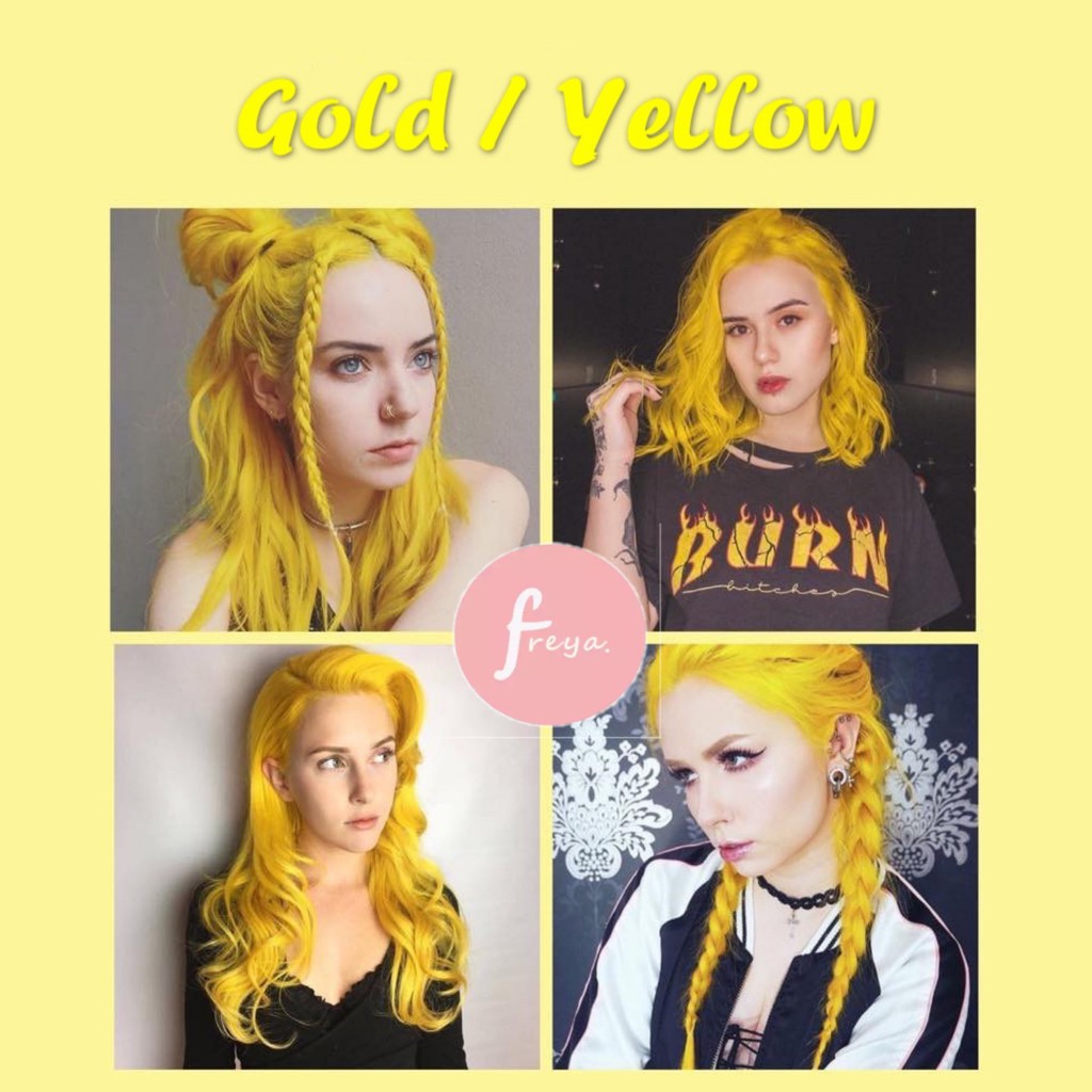 Gold / Yellow Permanent Hair Color - 0/33 Bob Keratin | Shopee Philippines