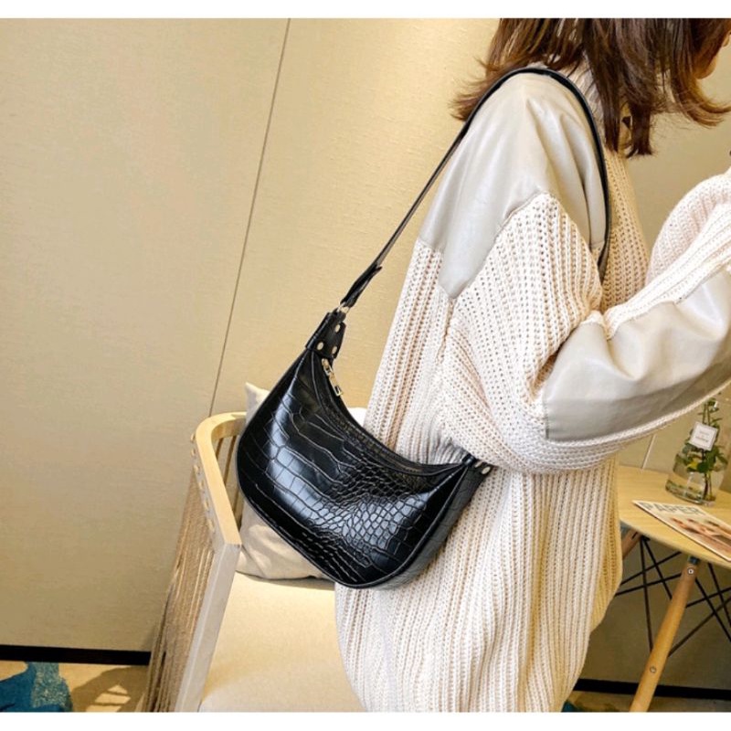 Shoulder Bag Black Leather | Shopee Philippines