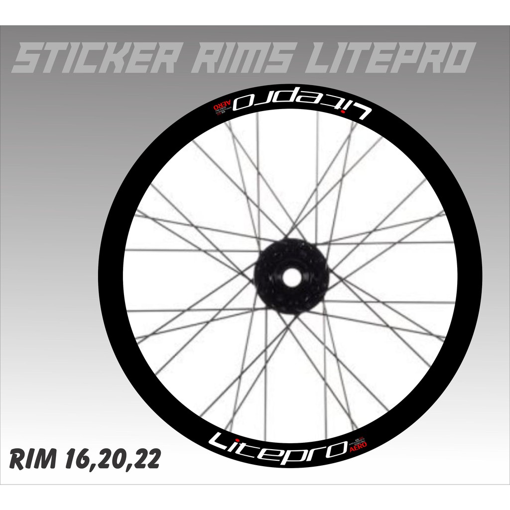 Sticker rims litepro sticker decal velk | Shopee Philippines