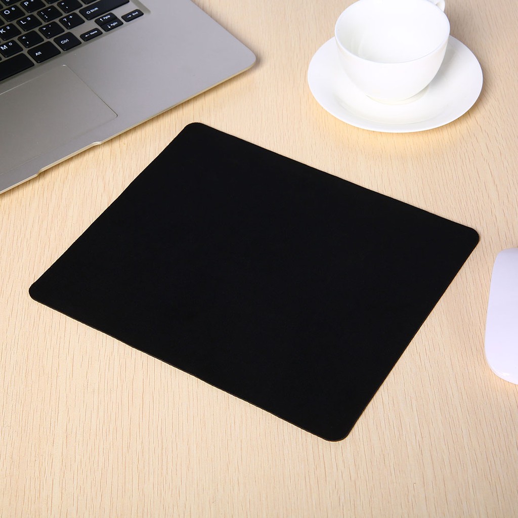 Black Square Mouse Pad Desk Laptop Computer PC Mice Mat 20*24*1.5cm ...
