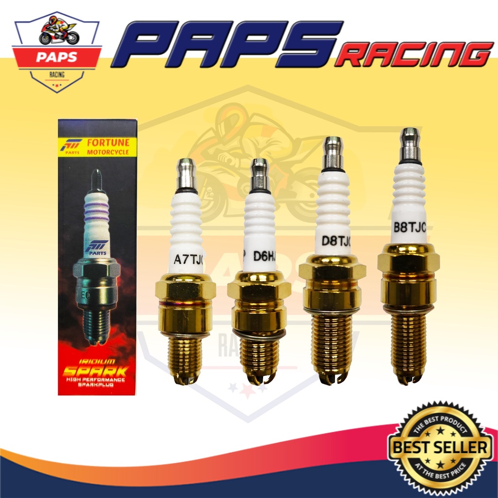 Motorcycle SPARKPLUG 3-ELECTRODE High Performance 3pins (SPET) | Shopee ...
