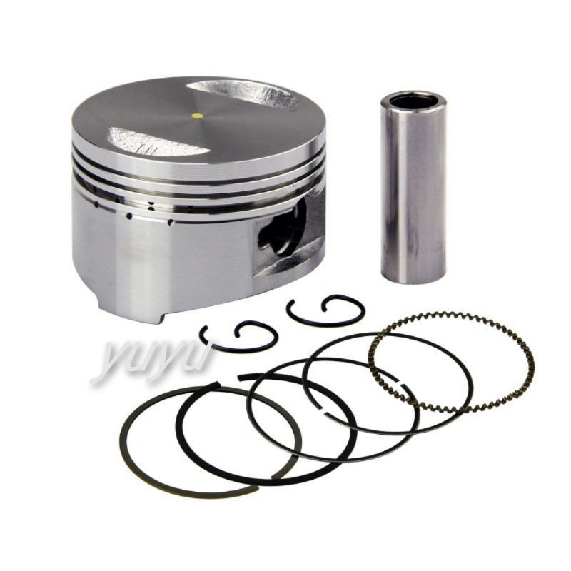 Gy6 Piston set 125CC(52.4mm) 150CC(57.4mm) WITH RING, PIN, CLIP ...