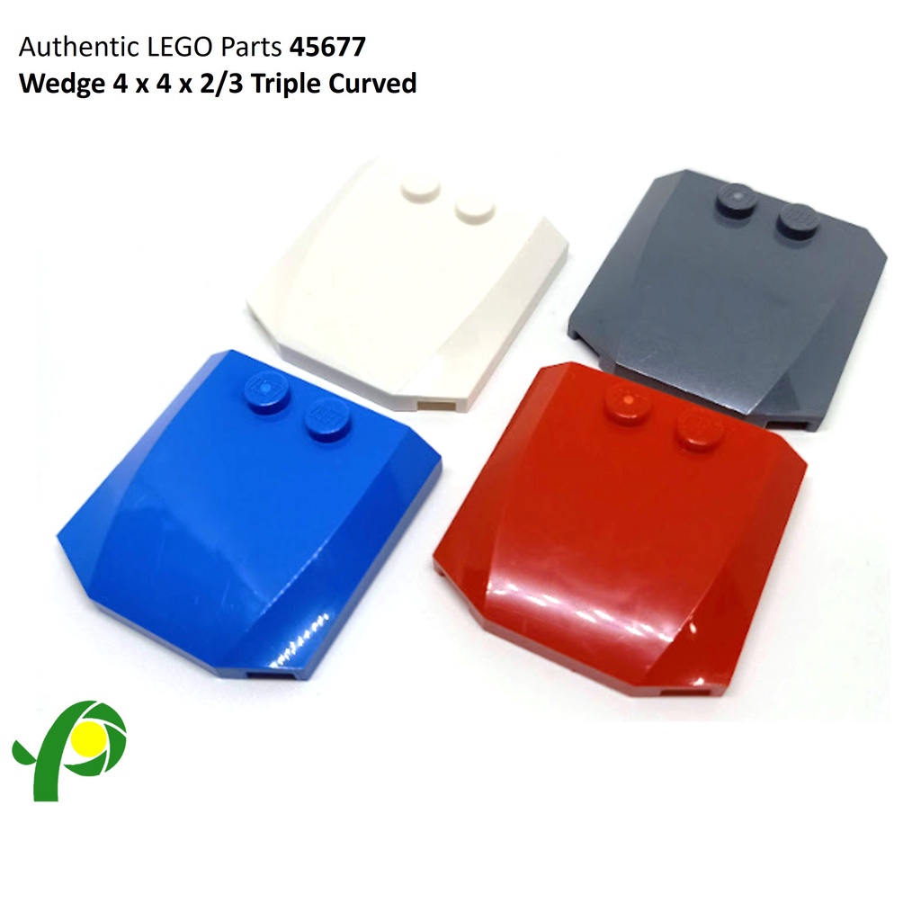 LEGO Parts 45677 Wedge 4x4x2/3 Triple Curved Lot Sold per piece ...